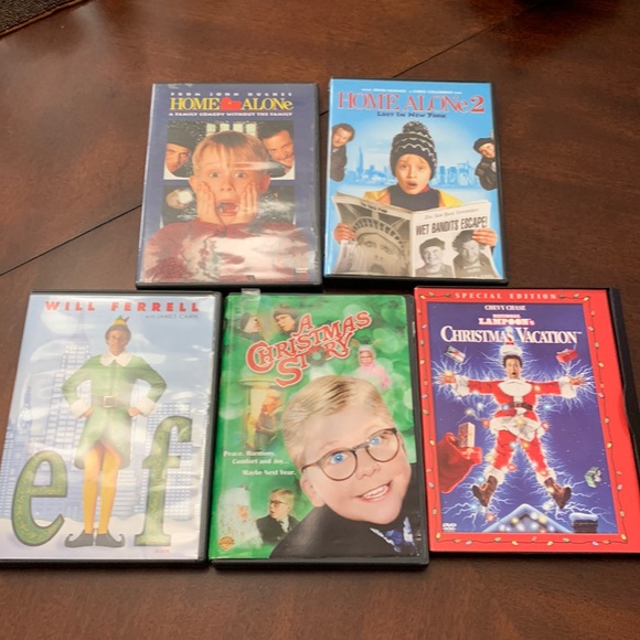 Media | 5 Christmas Dvd Movies Elf Christmas Vacation Home Alone ...